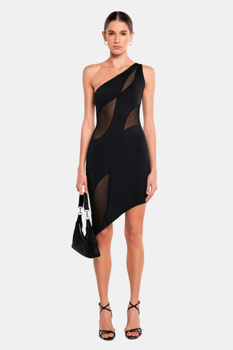 CURVE Mini Dress | Black Mesh Dress | OW Collection