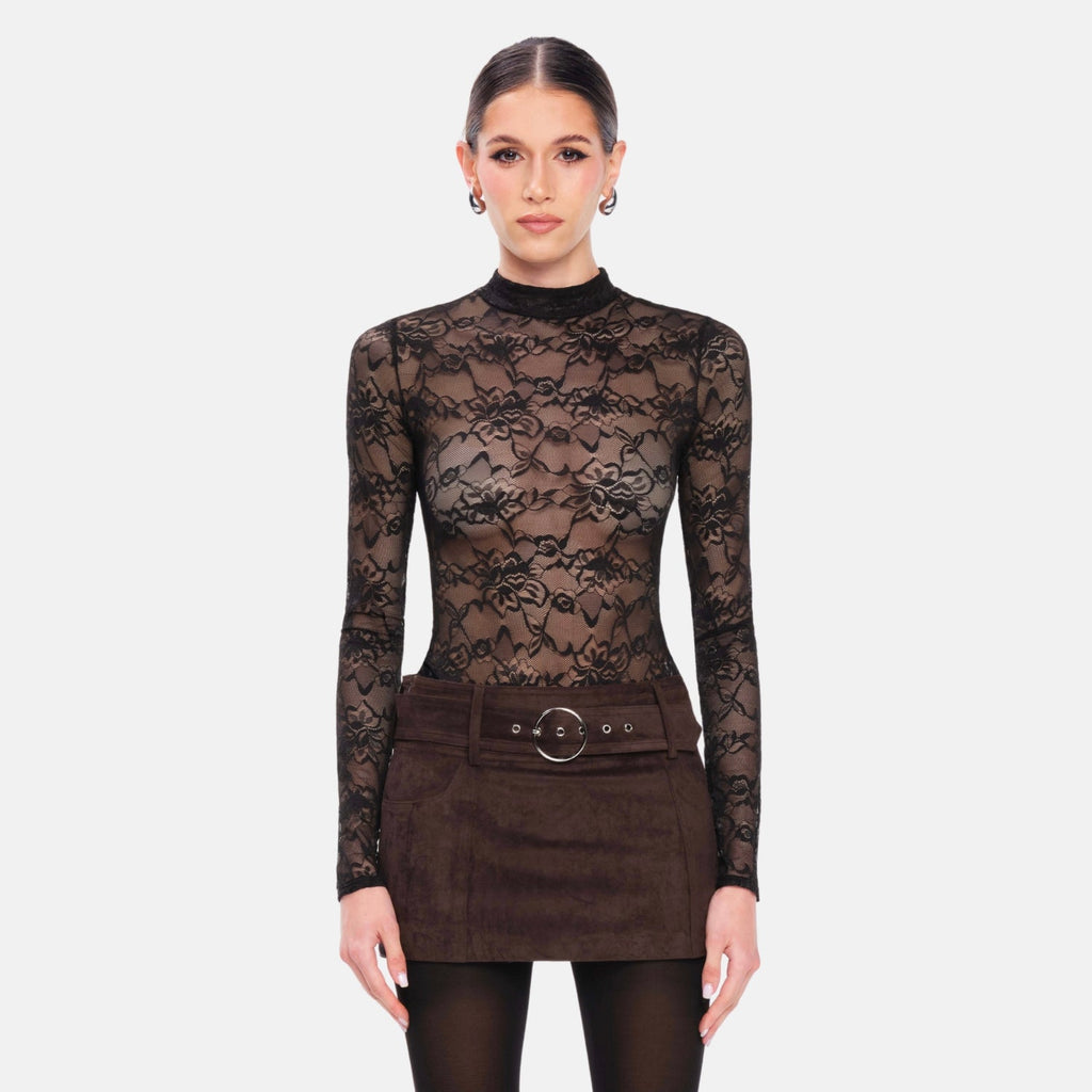 LYDIA Lace Bodysuit | Sheer Lace Bodysuit | OW Collection